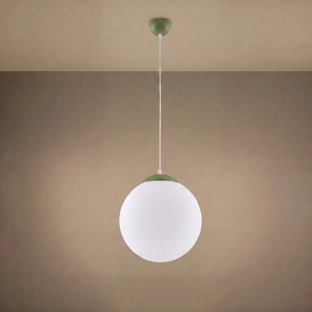 Sollux Lighting Závěsné svítidlo UGO 20 olivově zelené