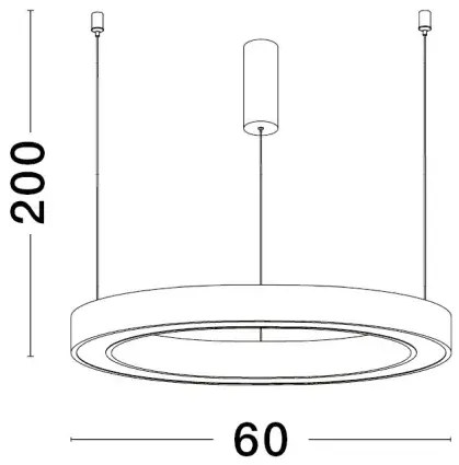 LED lustr Sting 60 bílé