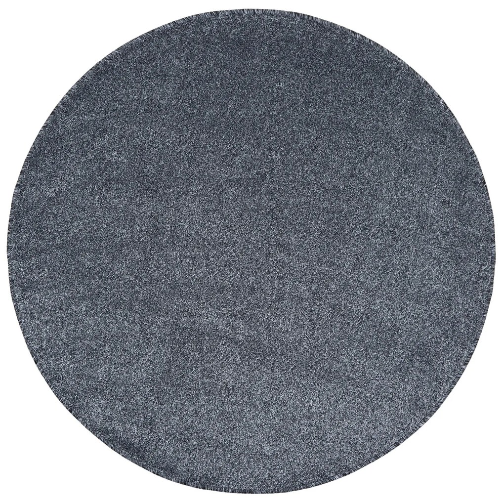 Vopi, Kusový koberec Apollo Soft antra kruh, 200x200 (průměr) kruh, šedá, chodba / předsíň