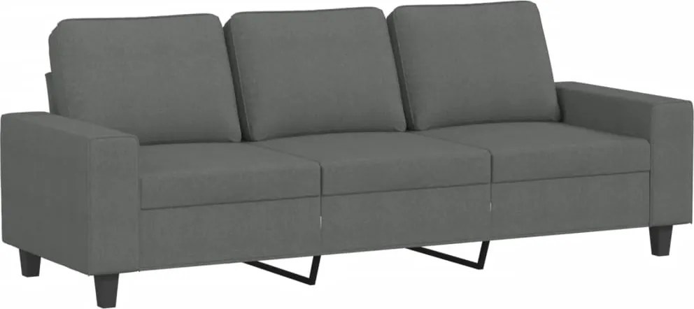 4dílná sedací souprava tmavě šedá textil 3201875