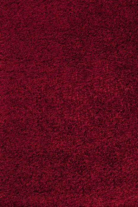 Chlupatý kusový koberec Life Shaggy 1500 červený Typ: kulatý 200 cm