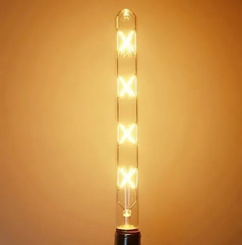 DIGILAMP Eb99 T300 LED Retro Edison žárovka DLOUHÁ E27, 8W