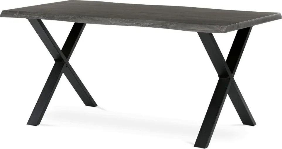 Jídelní stůl HT-F4316 GREY, mdf, šedý dub (160 x 90) cm hnědá