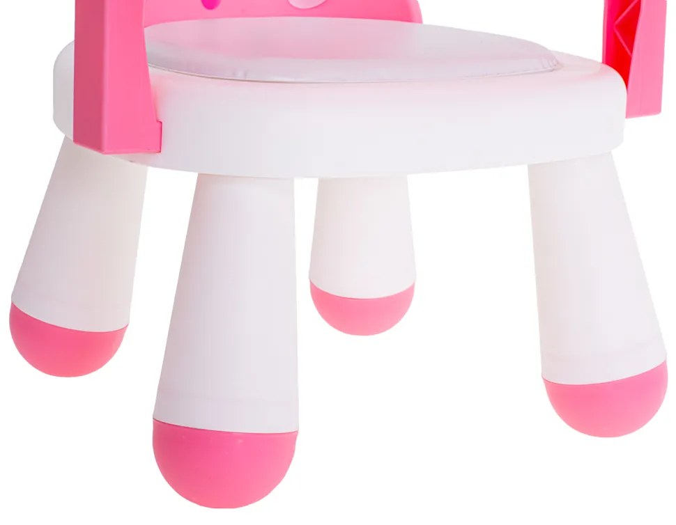 Creative Corner Židle ke krmení a hraní růžová