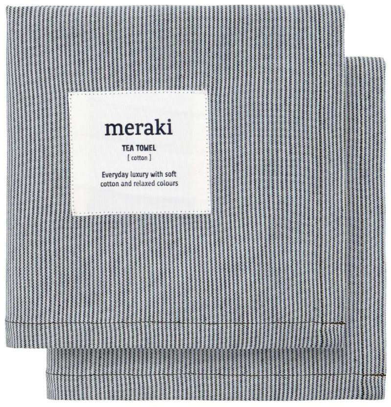 OnaDnes -20% Sada dvou šedých bavlněných utěrek Meraki Verum 75 x 55 cm