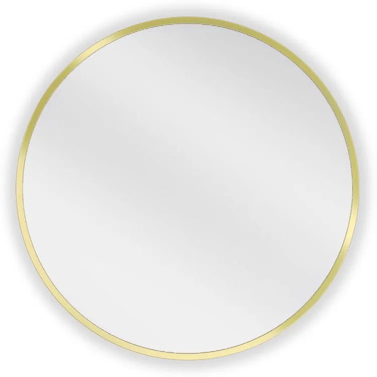 Mexen Loft koupelnové zrcadlo kulaté 40 cm, zlatý rám - 9850-040-040-000-50
