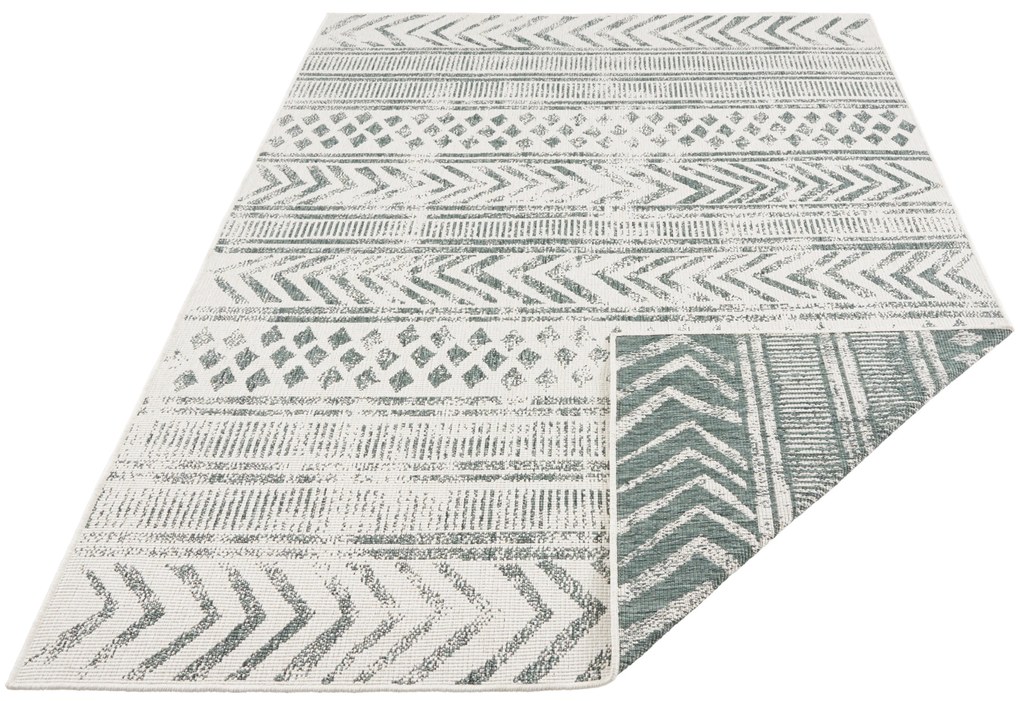 Hanse Home, Kusový koberec Twin Supreme 103861 Biri Green/Cream – na ven i na doma, 80x350, zelená, chodba / předsíň