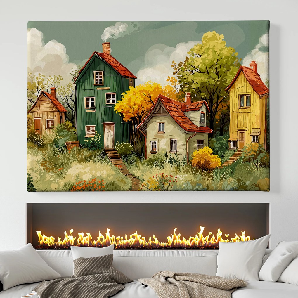 Obraz na plátně - Na Lipovém vršku FeelHappy.cz Velikost obrazu: 90 x 60 cm