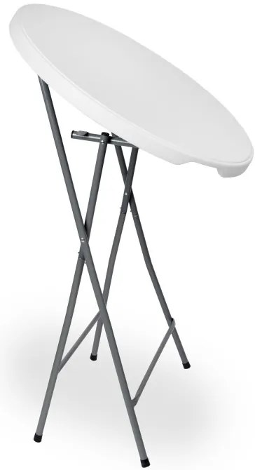 Skládací stolek GALA 80 cm bílý