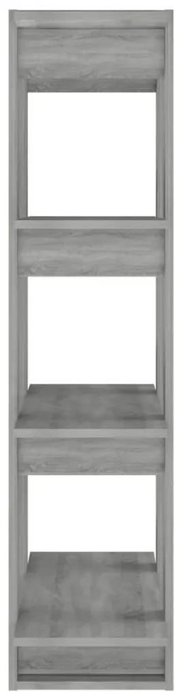 Knihovna / dělicí stěna šedá sonoma 80 x 30 x 123,5 cm - Default Title