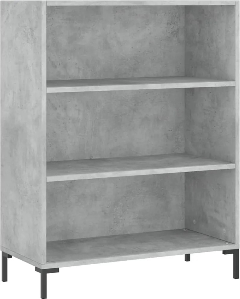 Skříň highboard betonově šedá 69,5x34x180 cm kompozitní dřevo 3196071