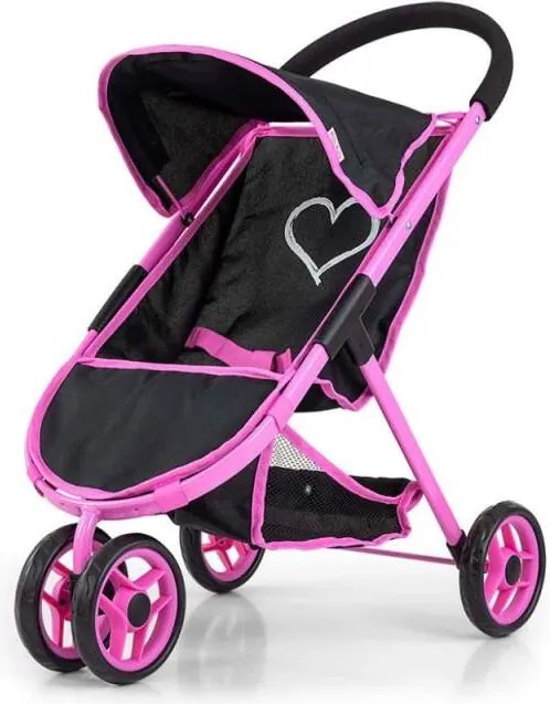 Dětský golfový kočárek pro panenky Milly Mally Susie Prestige Black