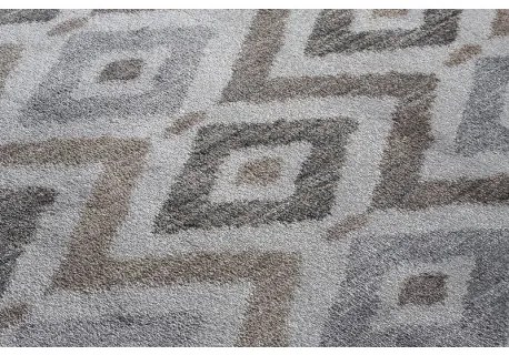 koberec SOFT 6024 DIAMANTY, krémová, béžově hnědá velikost 200x290 cm | krásné koberce cz