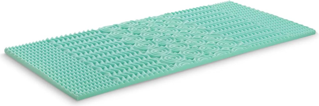 Dormeo Aloe Vera 5 Zónová Přistýlka 4 cm, podpůrná pěna Orthocell™, 5 komfortních zón, úprava s aloe vera 70x190 cm