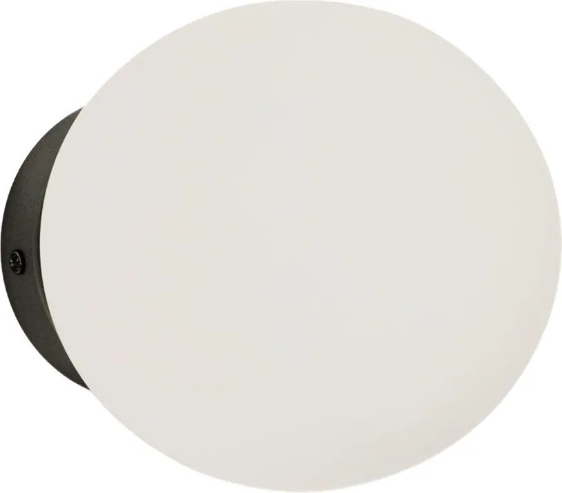 Bílé/černé kovové nástěnné svítidlo ø 15 cm Brisia – Kave Home