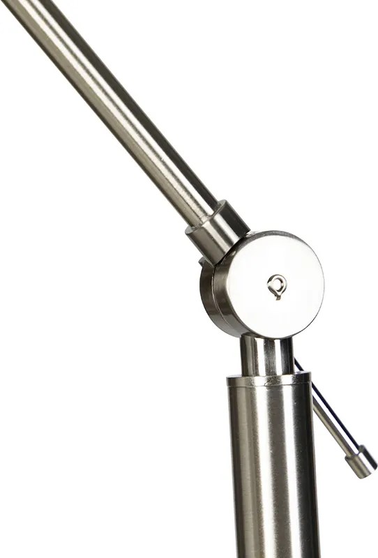 Stojací lampa černá nastavitelná se zeleným stínidlem 50cm - Editor