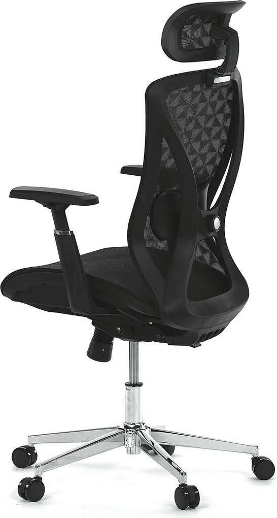 Ergonomická kancelářská židle NILS - černá síťovina
