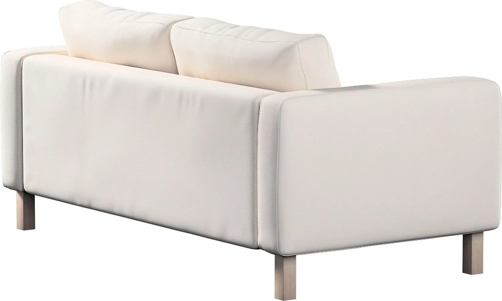 Potah na pohovku IKEA Karlstad 2-místná, nerozkládací, krátký barva béžová látka pletený vzor
