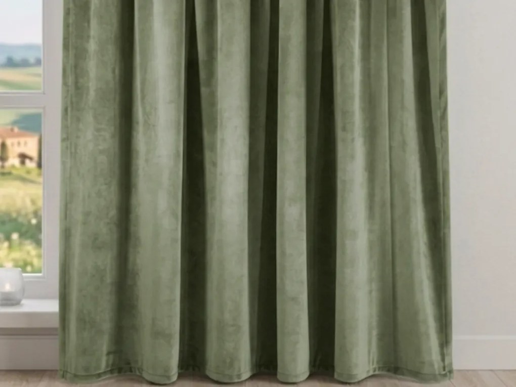 Závěs do dětského pokoje VELVET Zvolte barvu: Modrá, Zvolte rozměr: 140 x 160 cm (šířka x výška)
