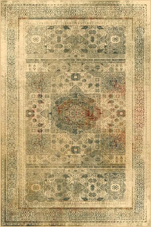 Kusový koberec vlněný Dywilan Superior Mamluk krémový béžový Rozměr: 235x350 cm