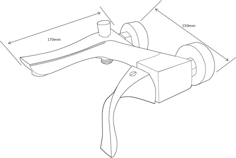 Mexen ESTRELLA - vanová baterie, černá, 72330-70