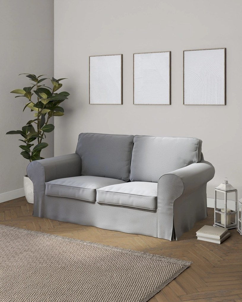 Potah na pohovku IKEA Ektorp 2-místná rozkládací NOVÝ MODEL 2012 barva šedá látka sametová