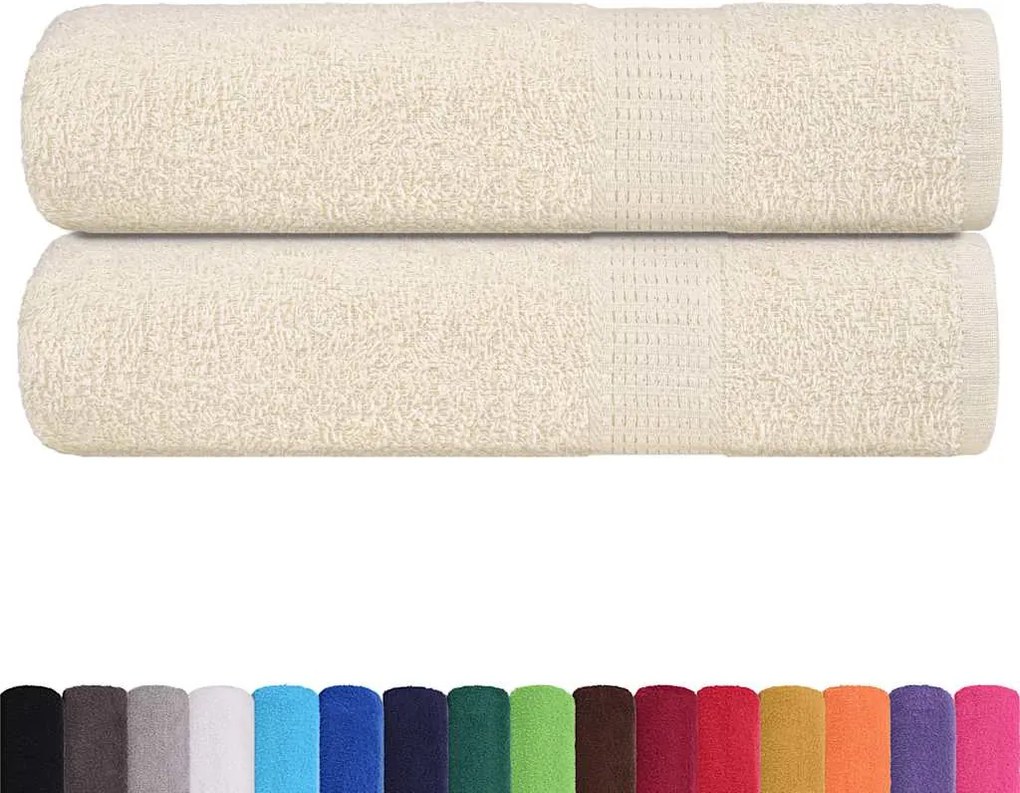 Ručníky FROGN 2 ks krémové 50x100 cm 360 g/m² 136998