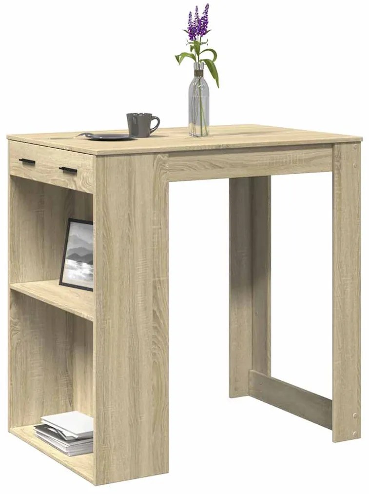 Barový stůl dub sonoma 102 x 70 x 103,5 cm kompozitní dřevo 3309323