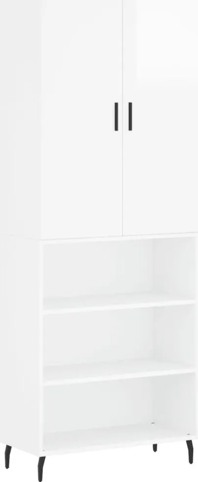 vidaXL Skříň highboard 69,5 x 34 x 180 cm kompozitní dřevo [3196085] Barva: hnědý dub