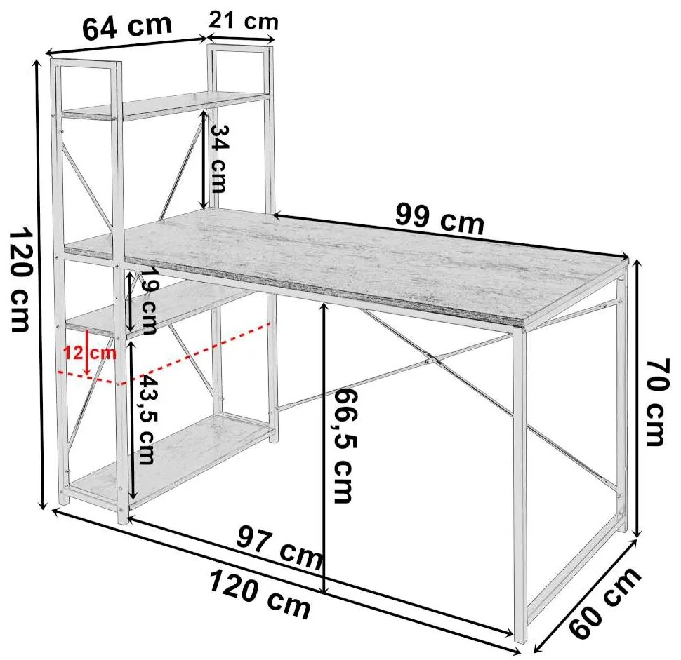 JAKS PSACÍ STŮL TROSA - DŘEVO