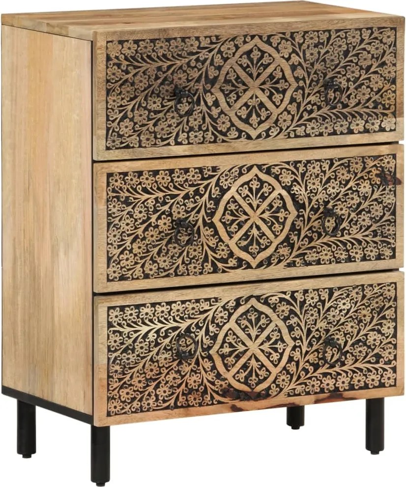 Odkládací skříňky 2 ks 60x33x75 cm masivní mangovníkové dřevo 3206305