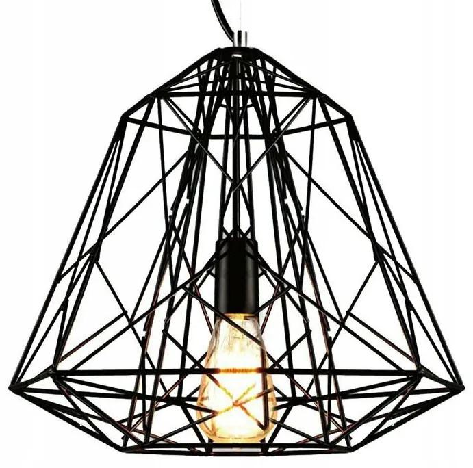 Toolight - Závěsné stropní svítidlo 1xE27 APP217, černá, OSW-00787