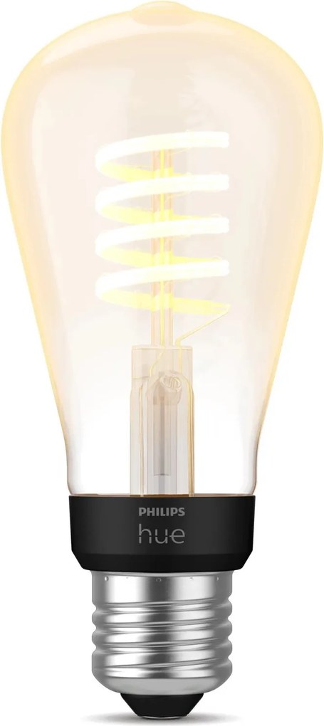 Philips Hue Smart žárovka White Ambiance Filament ST64 E27 7W 550lm 2200-4500K