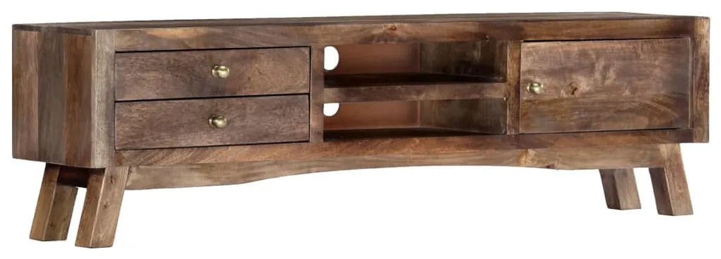 TV stolek - masivní mangovníkové dřevo | 140x30x40 cm