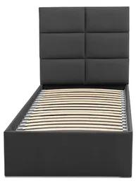 Čalouněná postel TORES bez matrace rozměr 90x200 cm Tmavě šedá