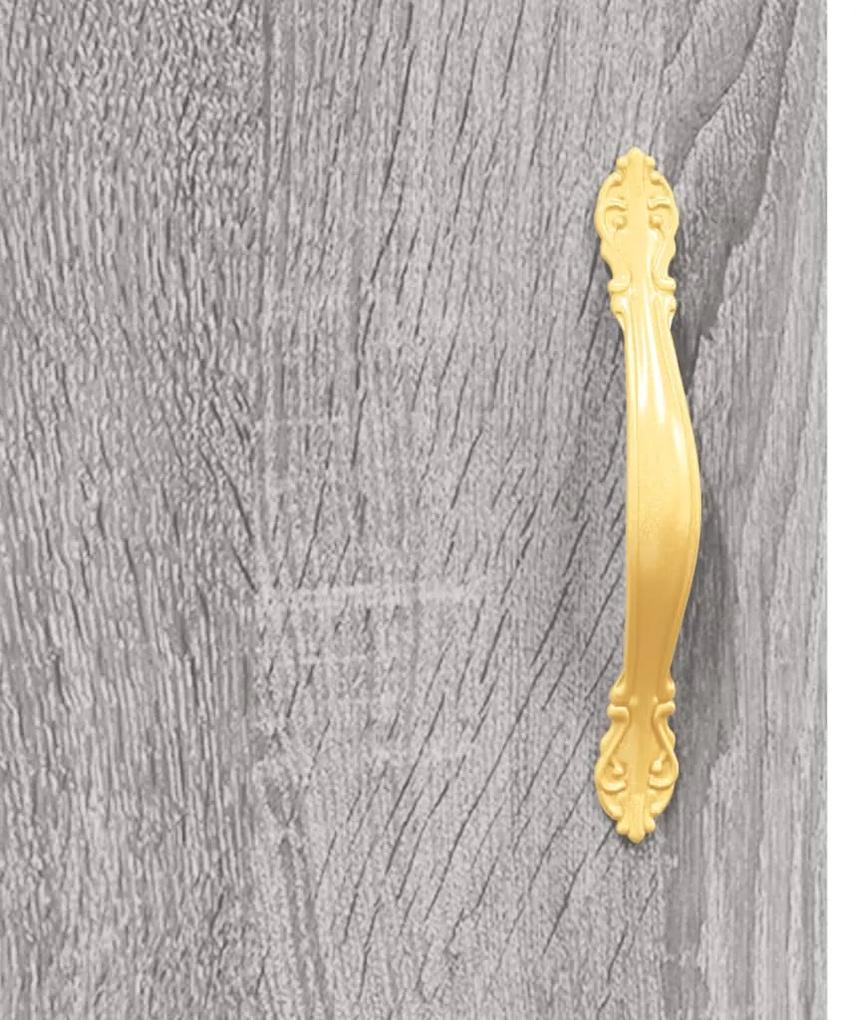 Skříň highboard šedá sonoma 69,5 x 34 x 180 cm kompozitní dřevo,  3195889