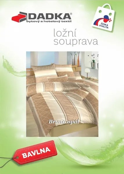 Dadka Povlečení bavlna Bruno opál  140x200, 70x90 cm