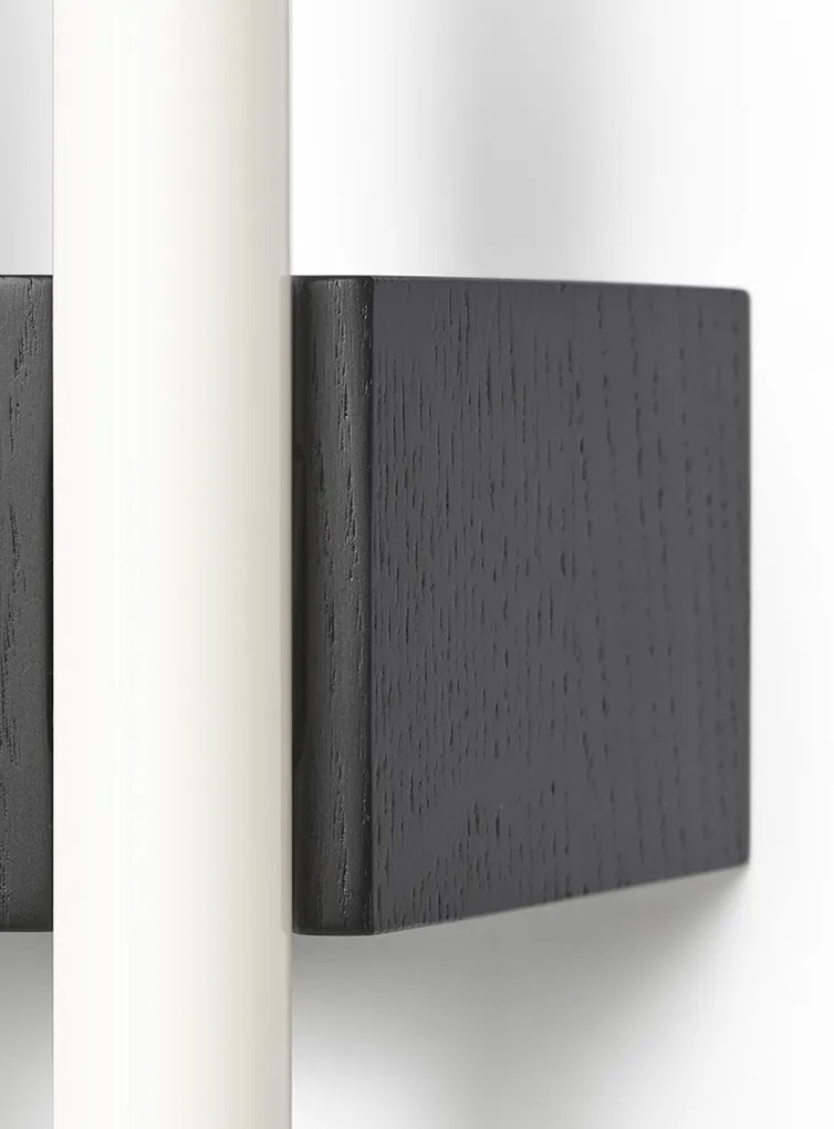 Minimalistické přisazené svítidlo Minimism Single Dekor: Černé lakované dřevo, Výška: 1000 mm