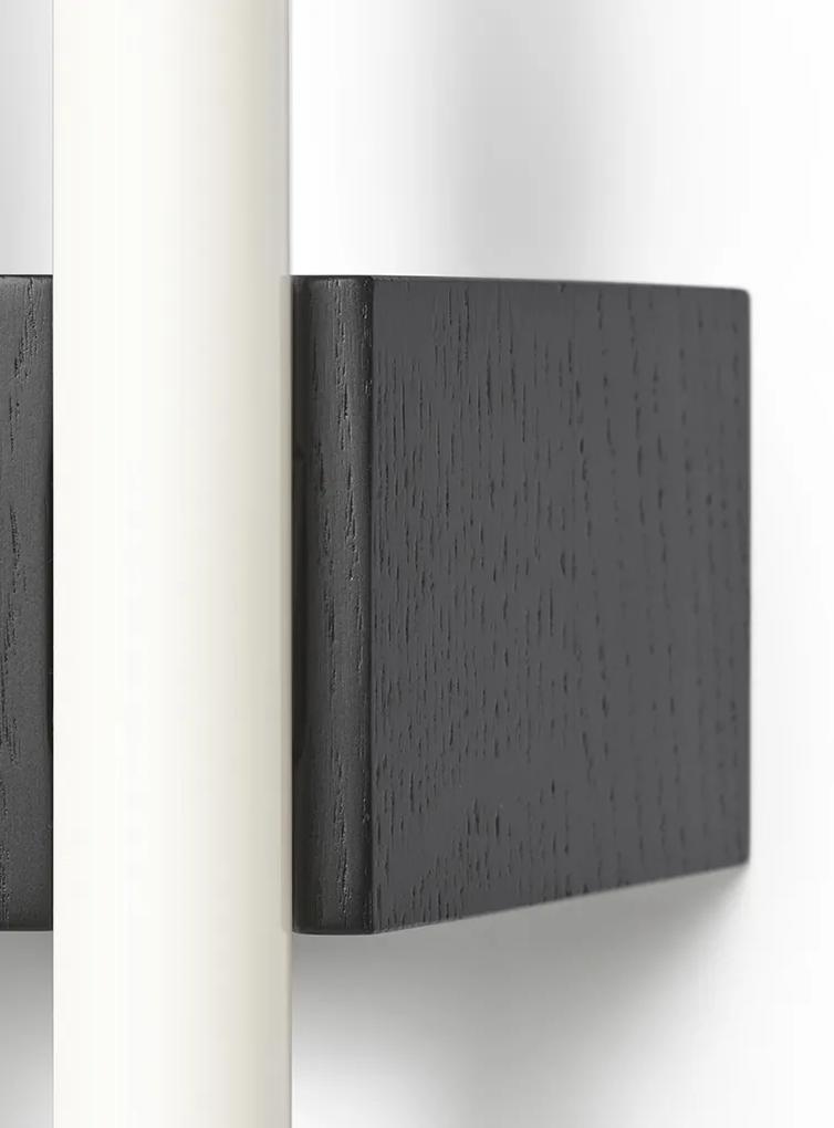 Minimalistické přisazené svítidlo Minimism Single Dekor: Černé lakované dřevo, Výška: 500 mm