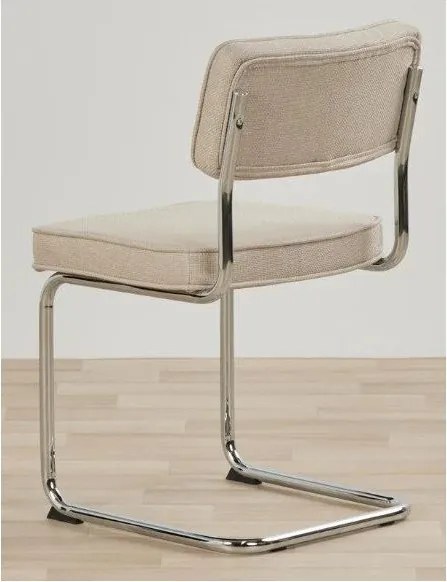 Béžová čalouněná houpací jídelní židle Rupert – Unique Furniture