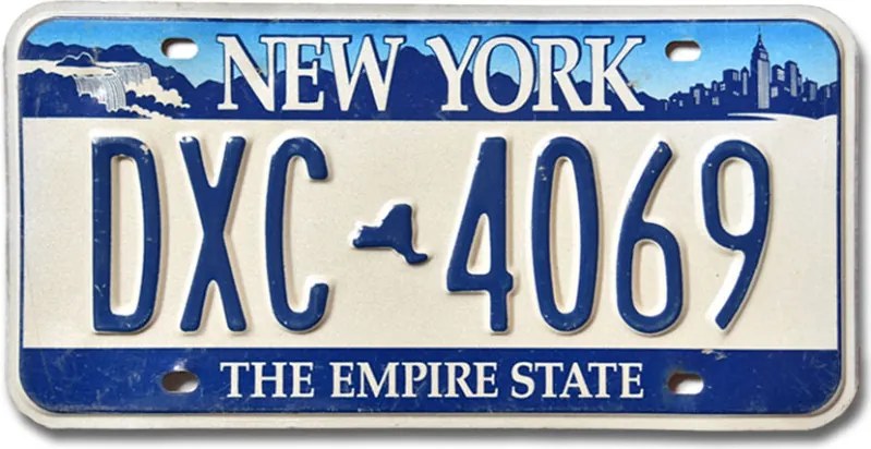 Americká SPZ New York Empire State DXC-4069