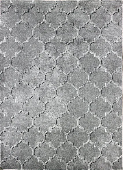 Berfin Dywany, Kusový koberec Elite 17391 Grey, 140x190, šedá, kancelář