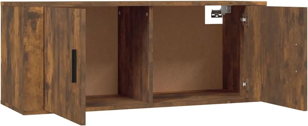 3dílný set TV skříněk kouřový dub kompozitní dřevo 3188419
