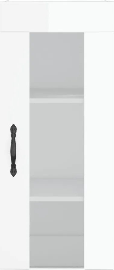 vidaXL Skříň highboard 34,5 x 34 x 180 cm kompozitní dřevo [3199331] Barva: šedá sonoma
