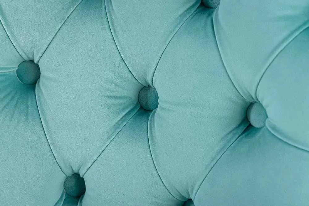 Designová židle Queen světle modrý samet