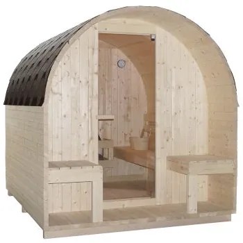RAKOUSKÝ produkt - Venkovní sauna ISLAND - XL pro 4 osoby 189x220x200 (F90220)