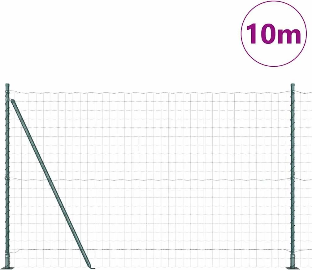 Evropský plot s betonovou základnou 10 x 1,4 m Zelená Síťovina 3350881