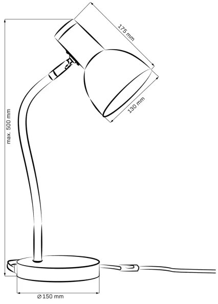 Stolní lampa MIMI 1xE27/10W/230V modrá