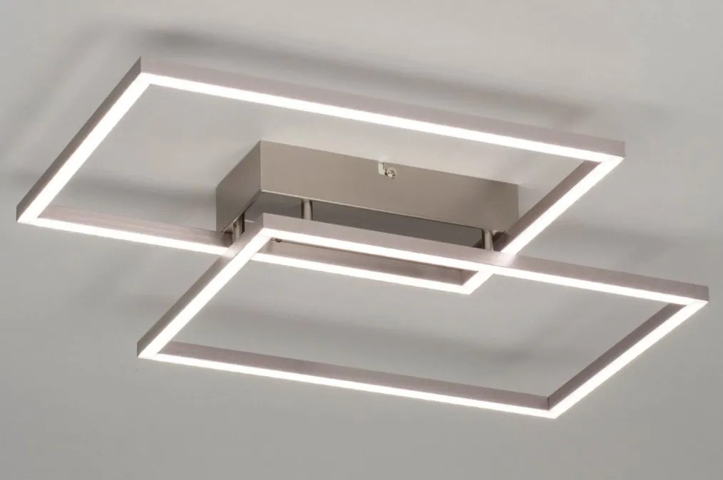Stropní stmívatelné designové LED svítidlo do obýváku York Quadro