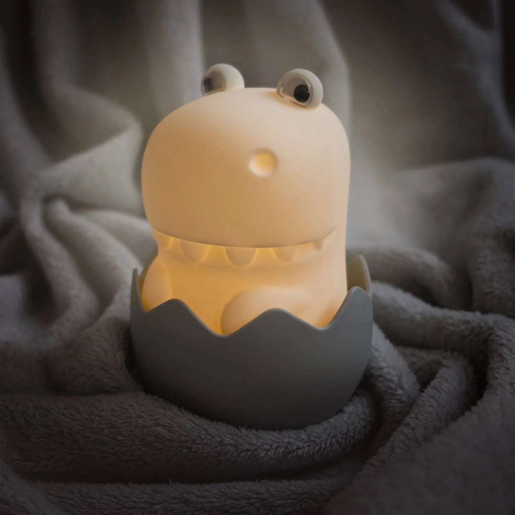 LED noční stolní lampa Diggy Dino, aku, USB, RGBW